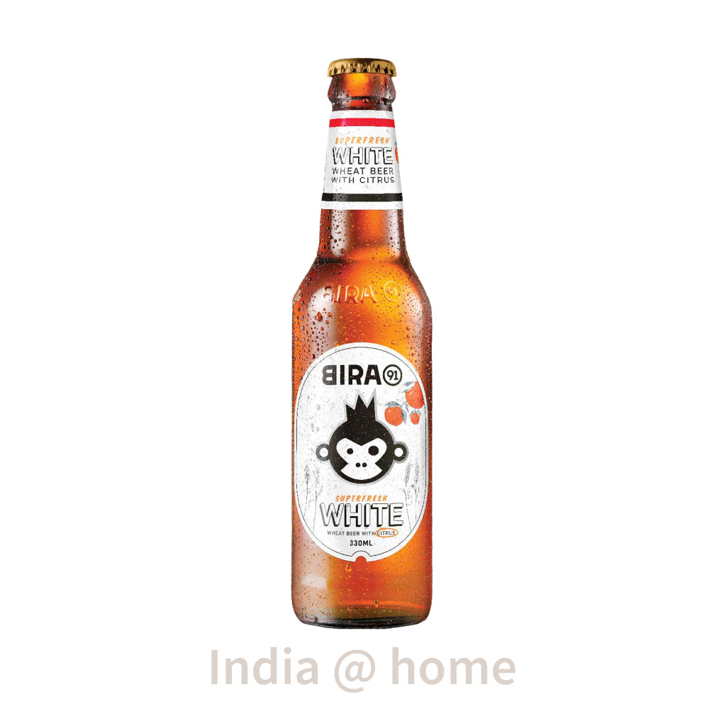 2933【送料無料／FREE SHIPPING】BIRA91 SUPER FRESH WHITE Beer 24 Bottles SET／3 – インディアアットホーム